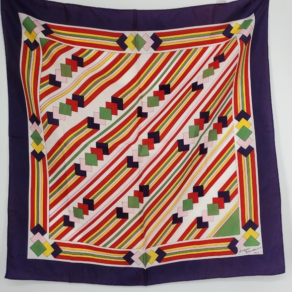 Jacques Rousseau | Accessories | Vintage Jacques Rousseau Satin Scarf ...